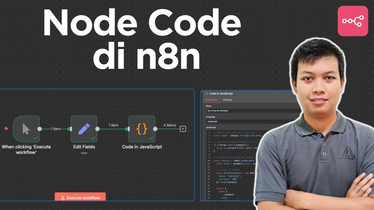 Apa Itu Node Code di n8n dan Cara Pakainya - YouTube