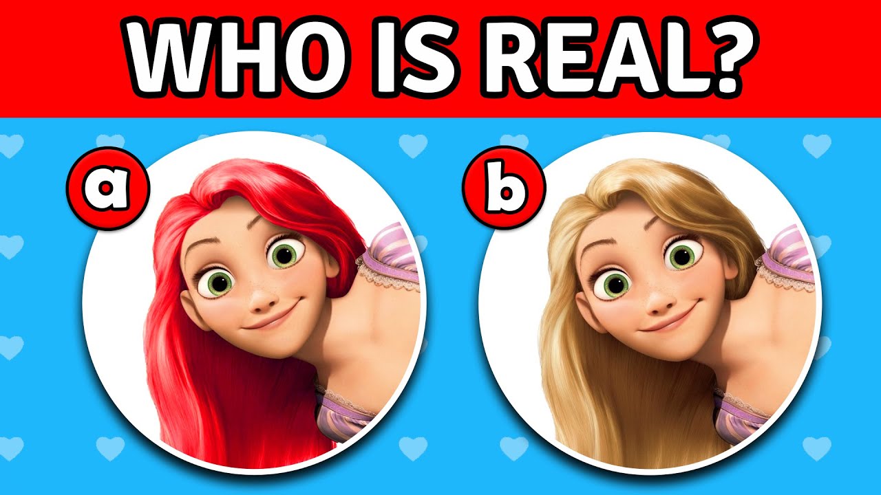 Guess The Real Disney Character Youtube