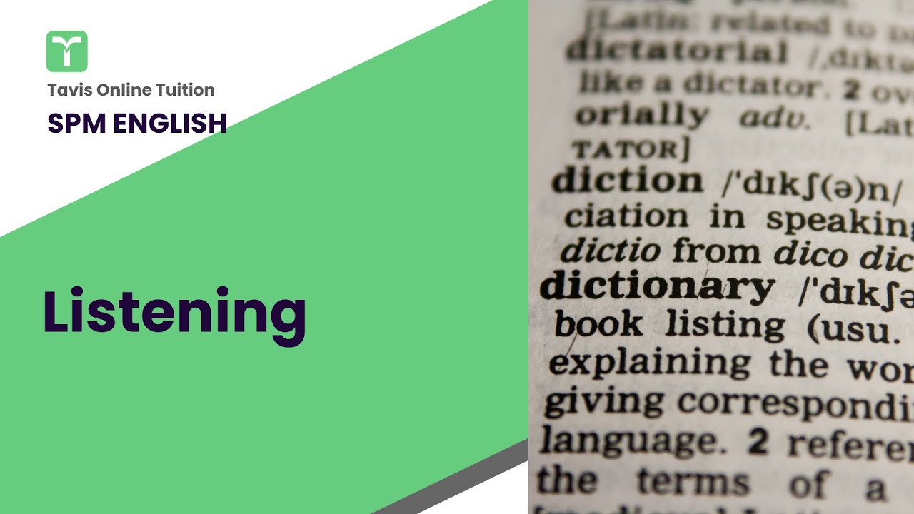 SPM Study Tips | SPM English | Listening - YouTube
