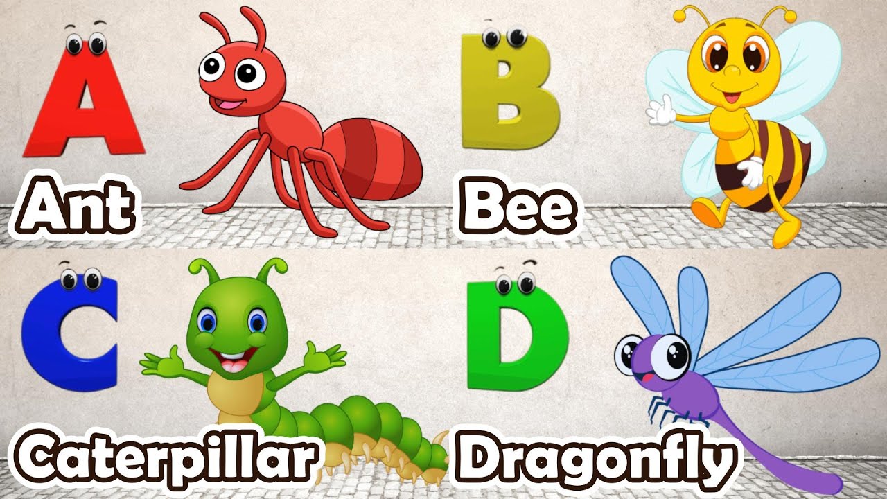 Abc Insect Song | A to Z Insects Song | Insects Alphabet song | Phonics ...