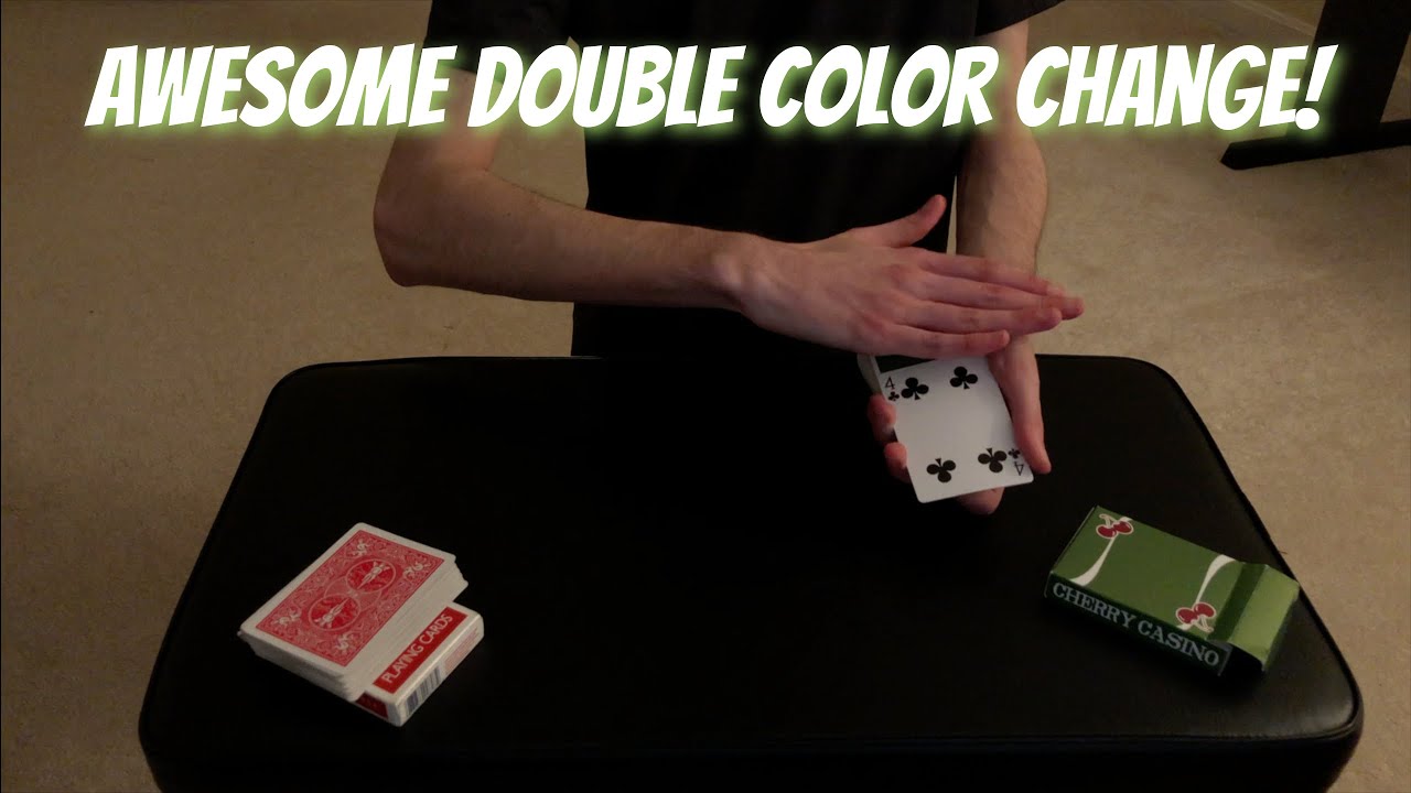 Double Color Change! Sleight Of Hand Trick Performance/Tutorial - YouTube