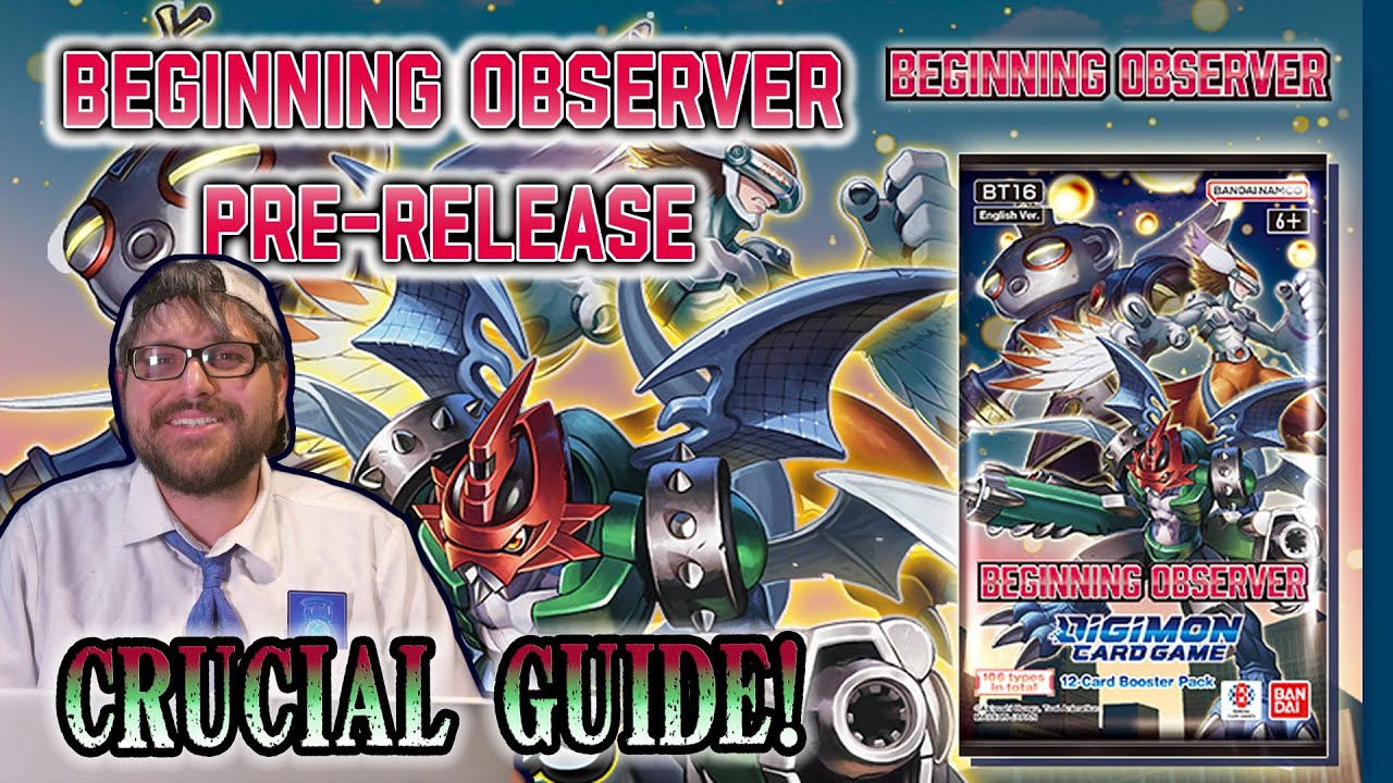 Digimon~ Beginning Observer Pre-release Guide (BT-16) - YouTube