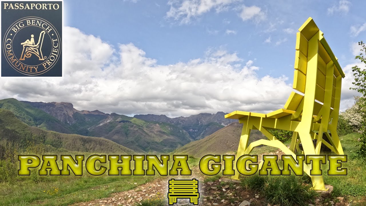 La panchina gigante di Careggine - Big bench community project - YouTube