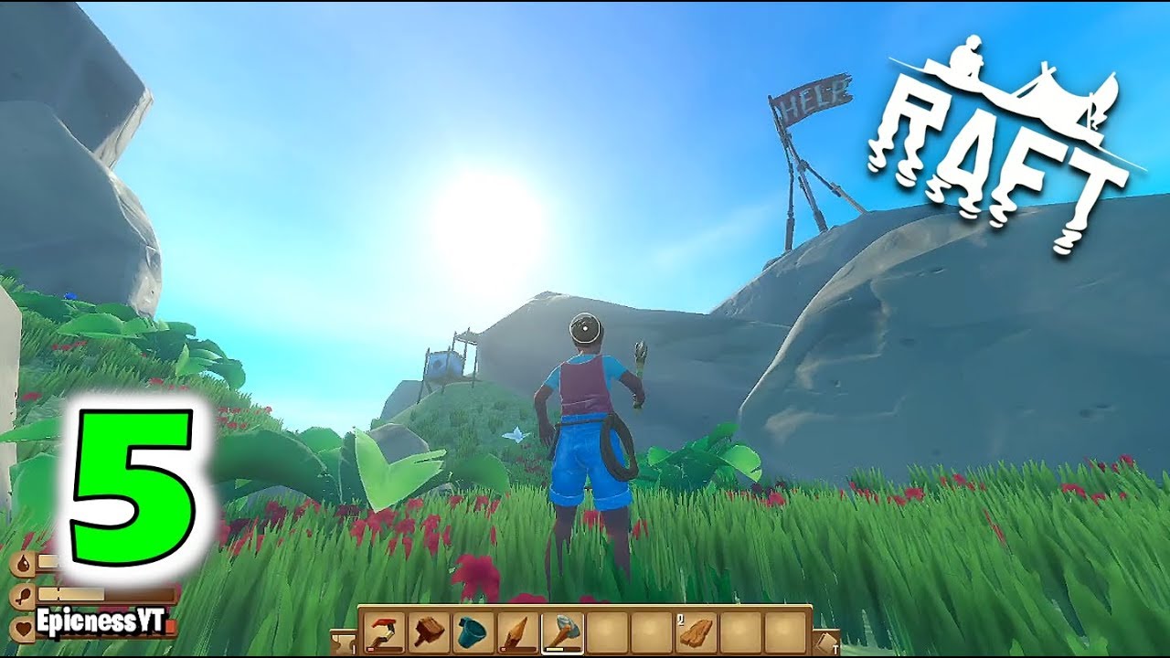 RAFT - I am on the Shipwreck Island. Found Captain's Hat - Gameplay ...