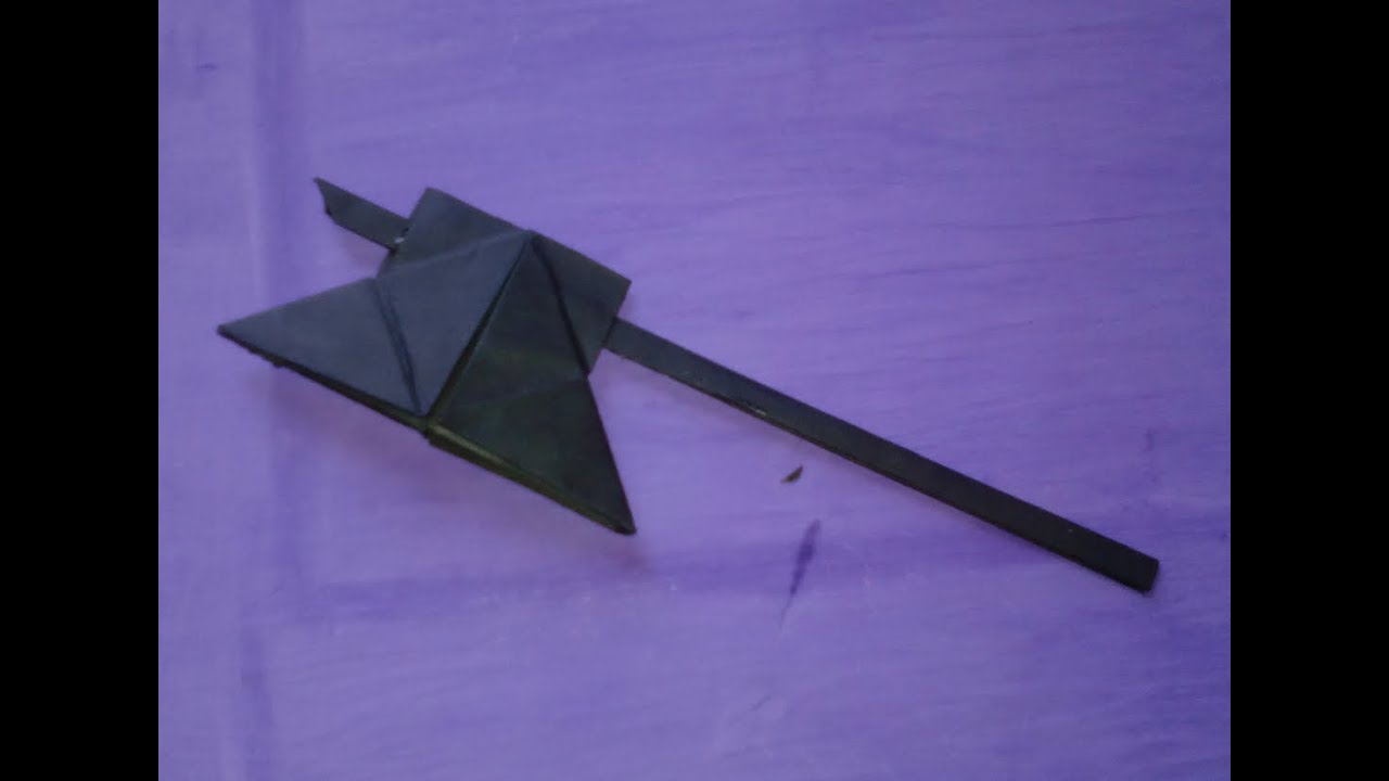 Origami - Hacha de papel - YouTube