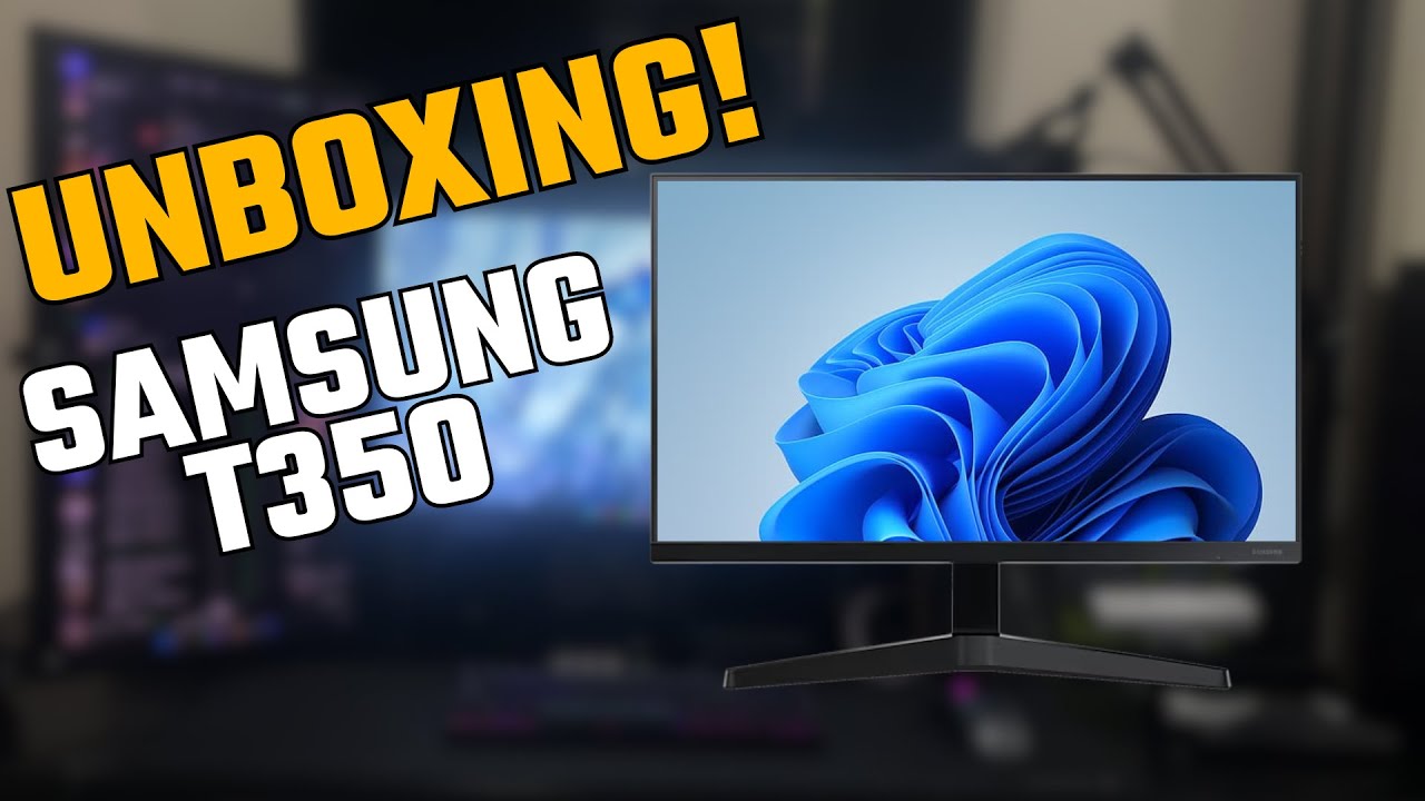 Unboxing monitor Samsung t350 e montagem com suporte - YouTube
