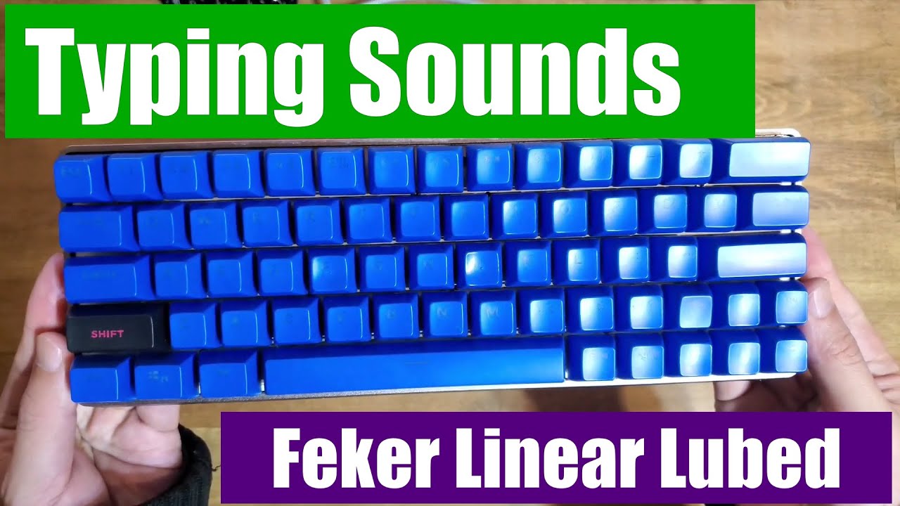 SA KeyCaps Typing Sound Test Feker Linear Switch Lubed Keyboard[GK64X ...
