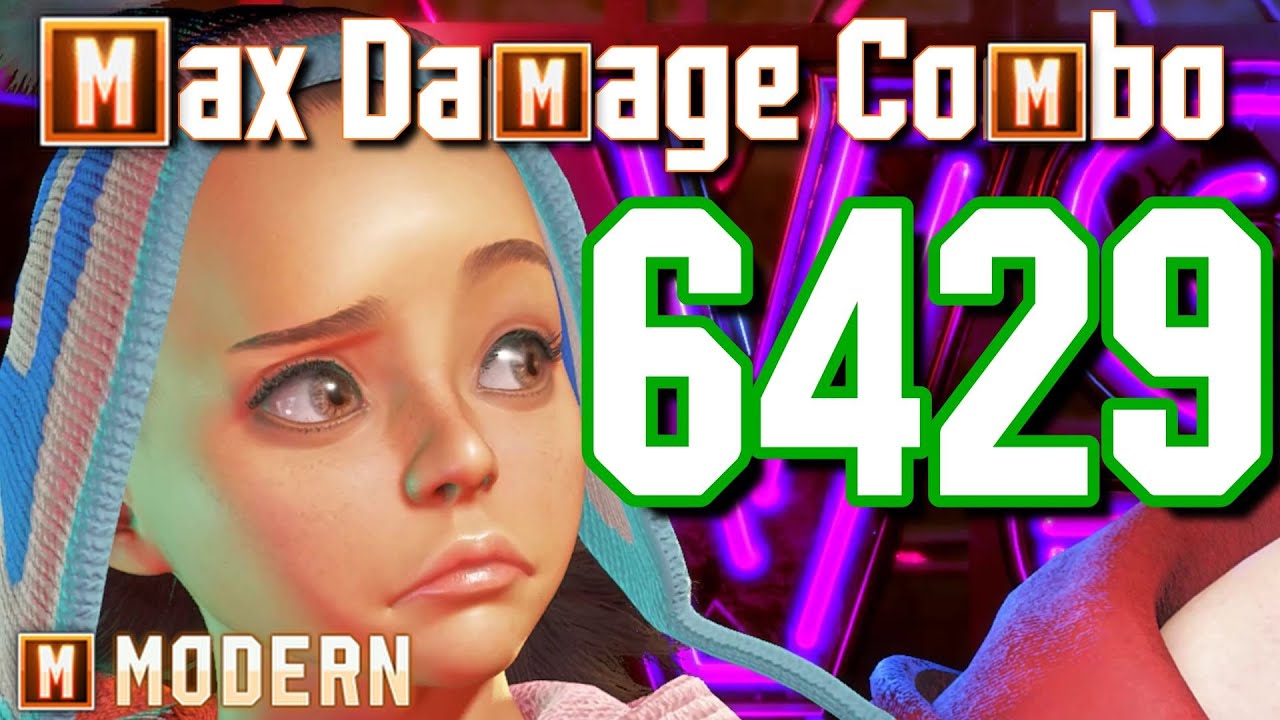 EASY Lily Max Damage Combo (6429) - SF6 - YouTube