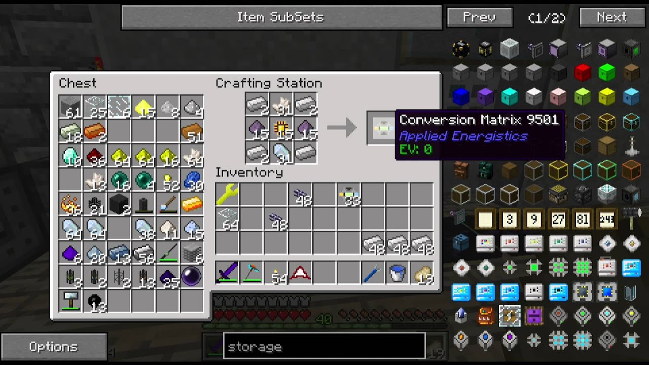 Minecraft [Modded pack] Episode 17: ME storage Bus - YouTube