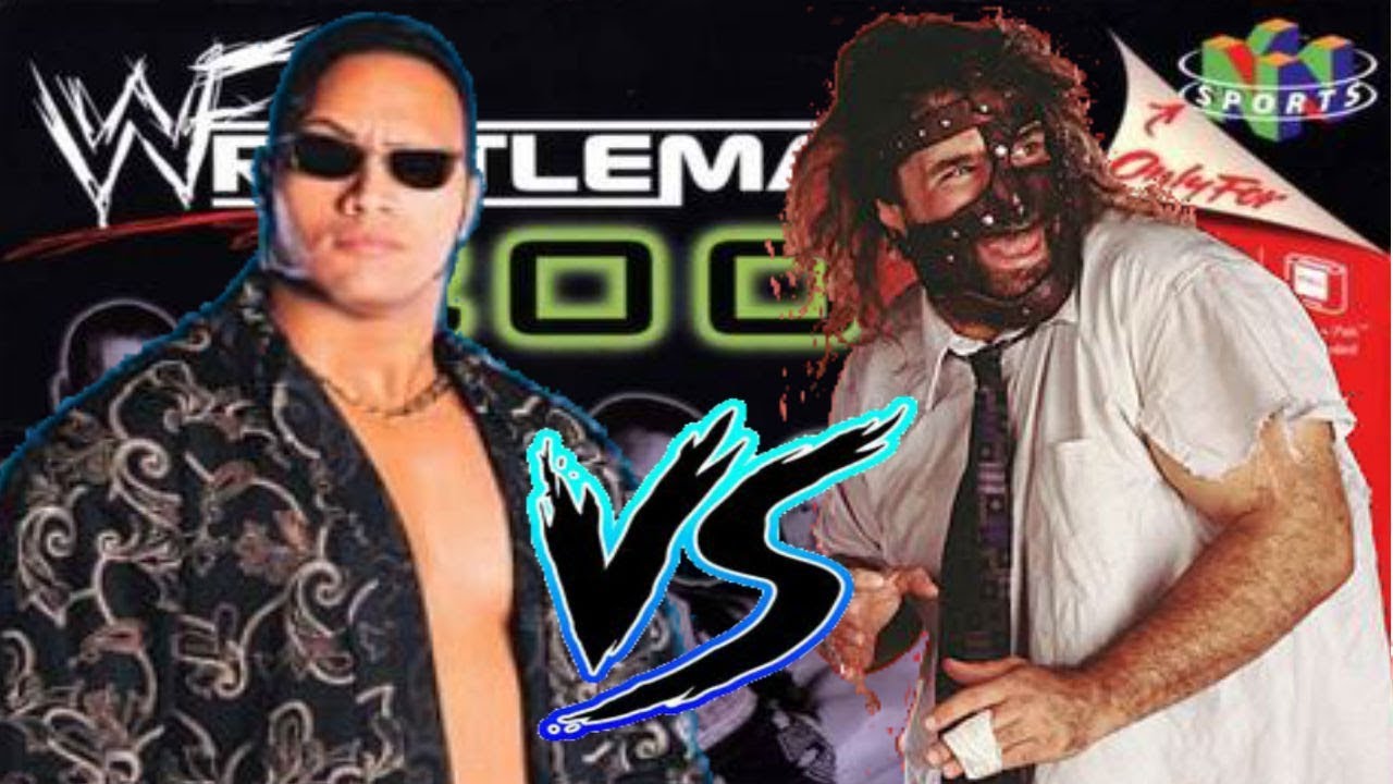 WWF Wrestlemania 2000 The Rock vs Mankind - YouTube