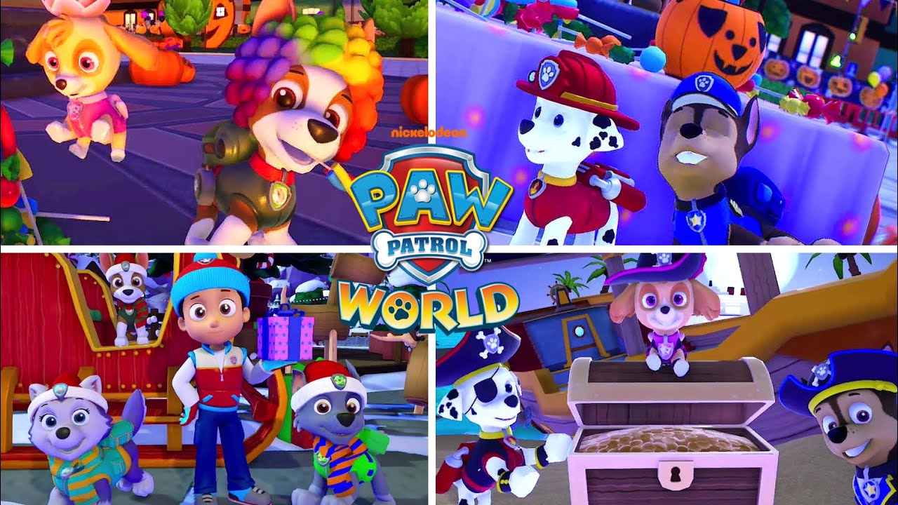 PAW Patrol World Extra Missions (PS4) Halloween, Christmas, Easter ...