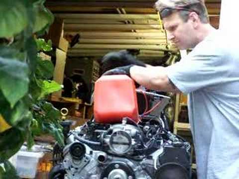 LS1-6 500 HP START UP ON ENGINE STAND - YouTube