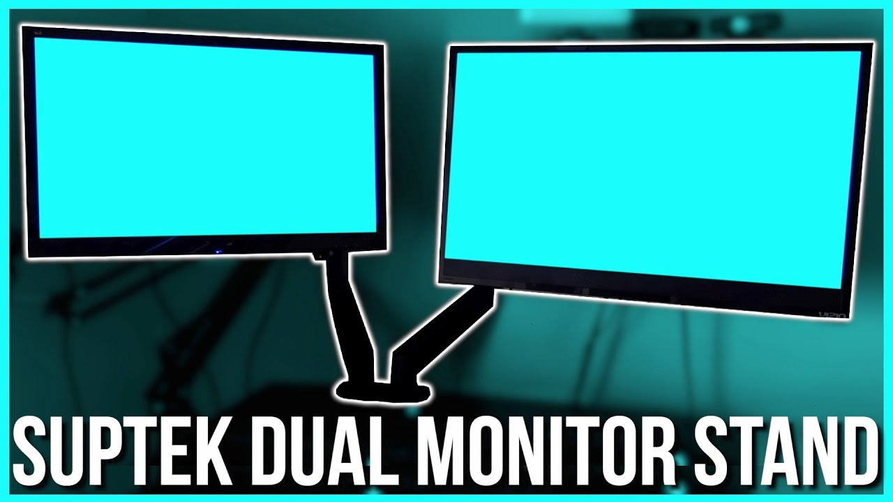 Suptek Dual Monitor Mount Stand Unboxing (No Talking) - YouTube