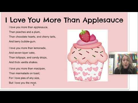 Poem: I love you more than Applesauce - YouTube