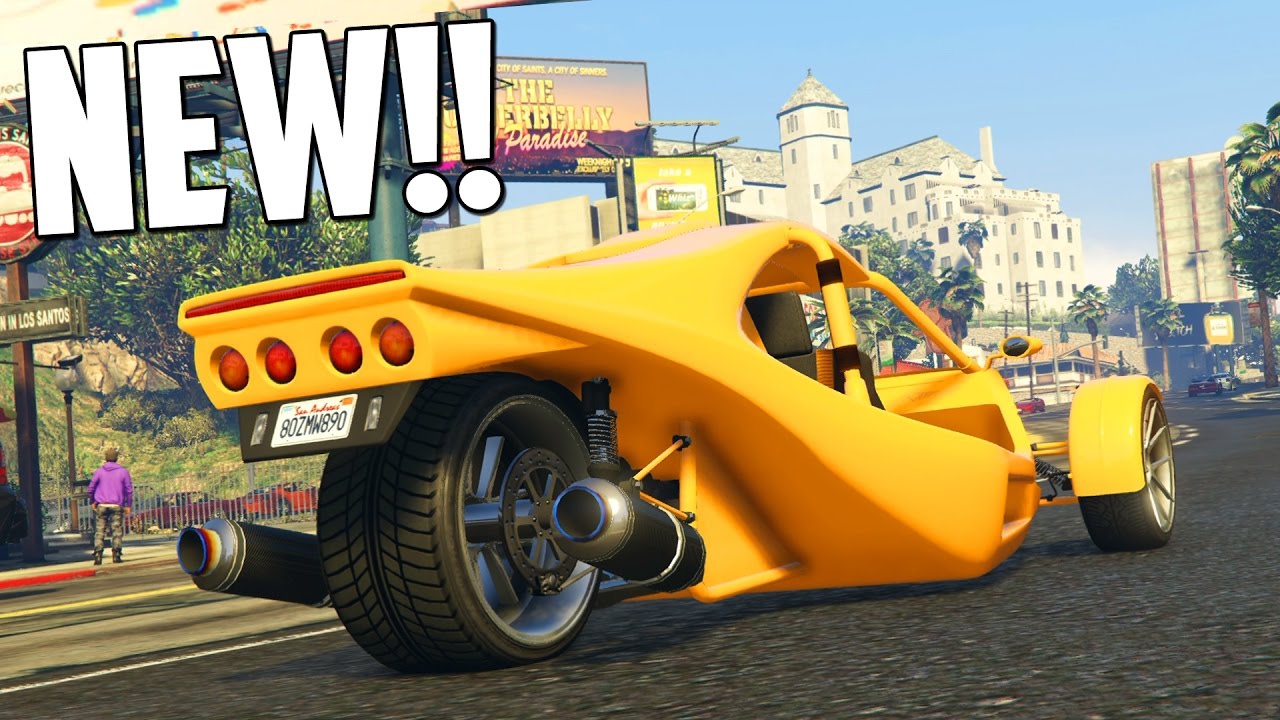 INCREIBLE! NUEVO COCHE DE 3 RUEDAS!!! - GTA V ONLINE - YouTube