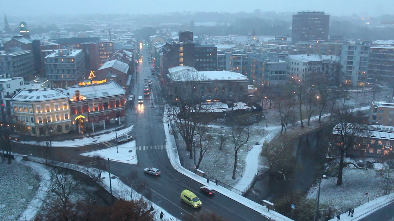 Snow fall in Oslo - YouTube