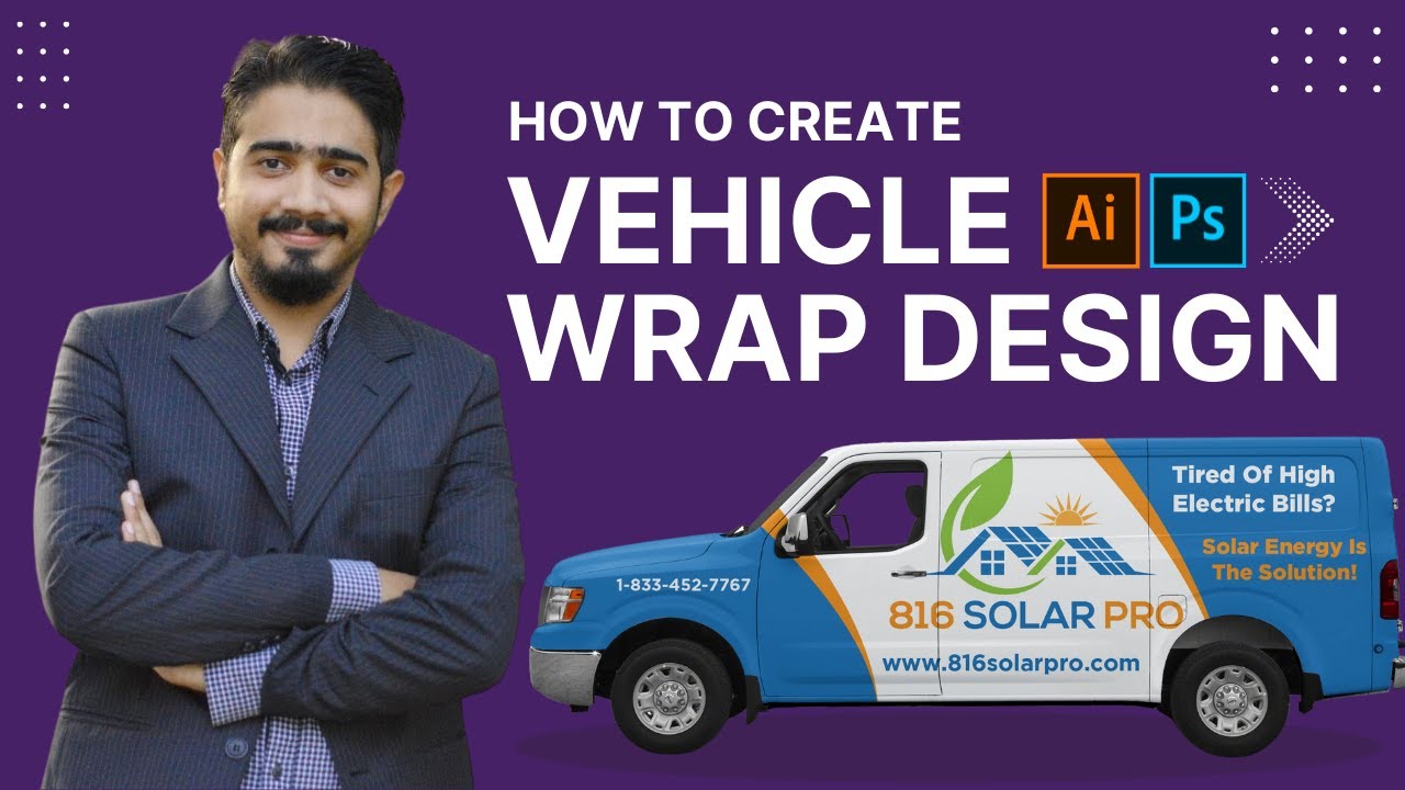 How to create vehicle wrap design in adobe illustrator | Tutorial - YouTube