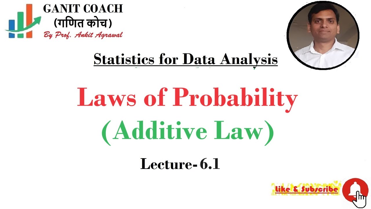 Lecture 6.1 Additive law of probability | Additive law - YouTube