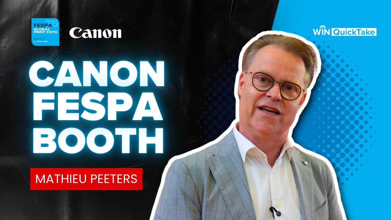 Canon FESPA Booth With Mathieu Peeters! - YouTube