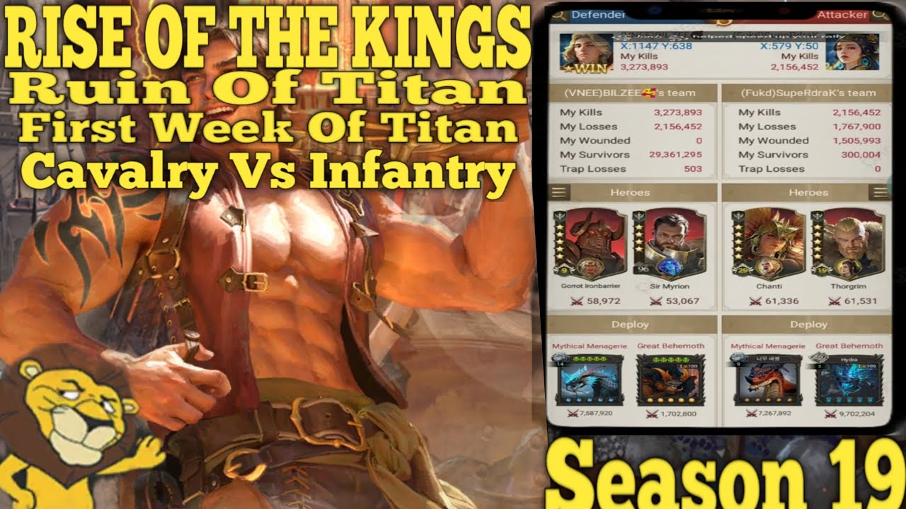Rise Of The Kings Ruin Of Titan First Week Of Titan Cavalry Vs Infantry ...