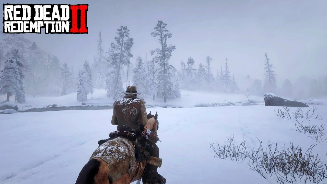 Blizzard in Colter! - Red Dead Redemption 2 (Blizzard, Snow, Abandoned ...