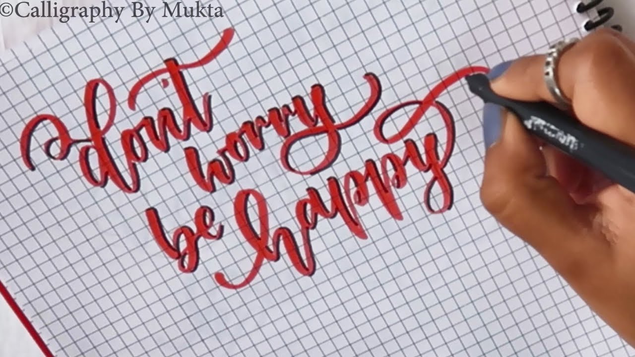 Brush Pen Calligraphy| Beginners Brush lettering | Calligraphy Tips ...