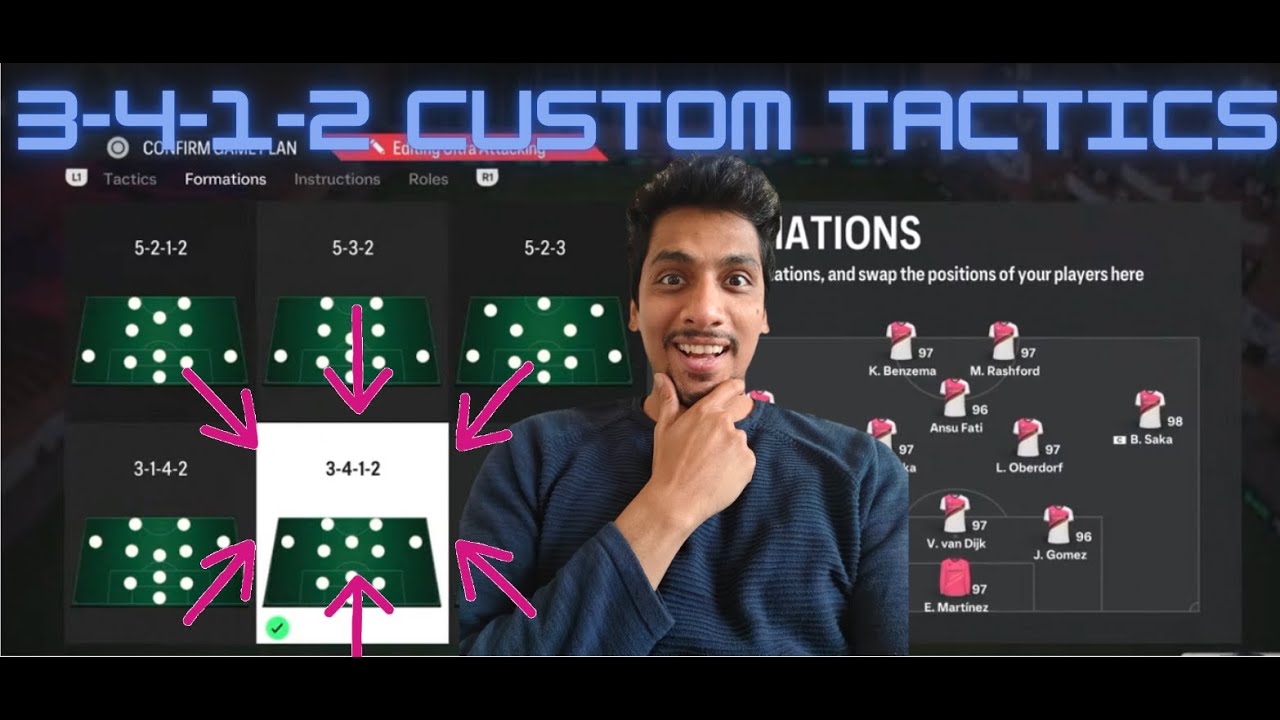 Bored of same old meta tactics? Try this out! EA FC24 3412 custom ...