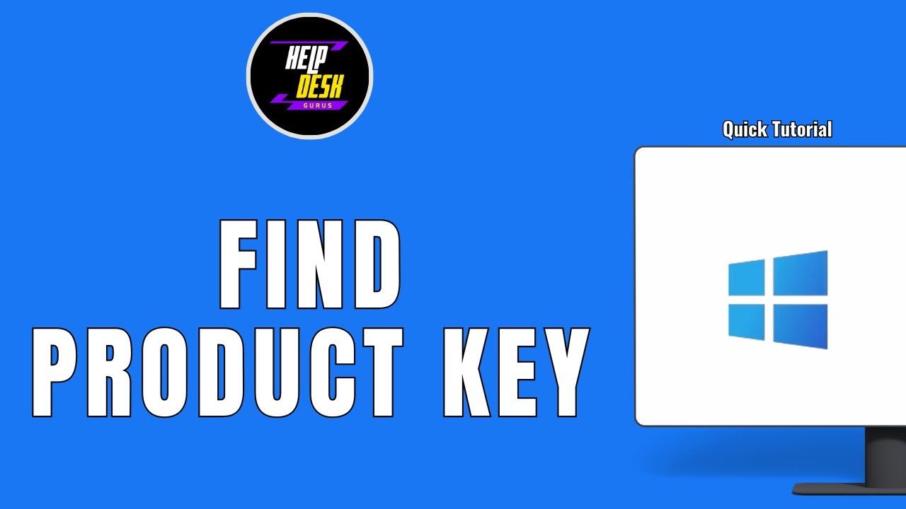 HOW TO FIND WINDOWS 10 PRODUCT KEY - YouTube