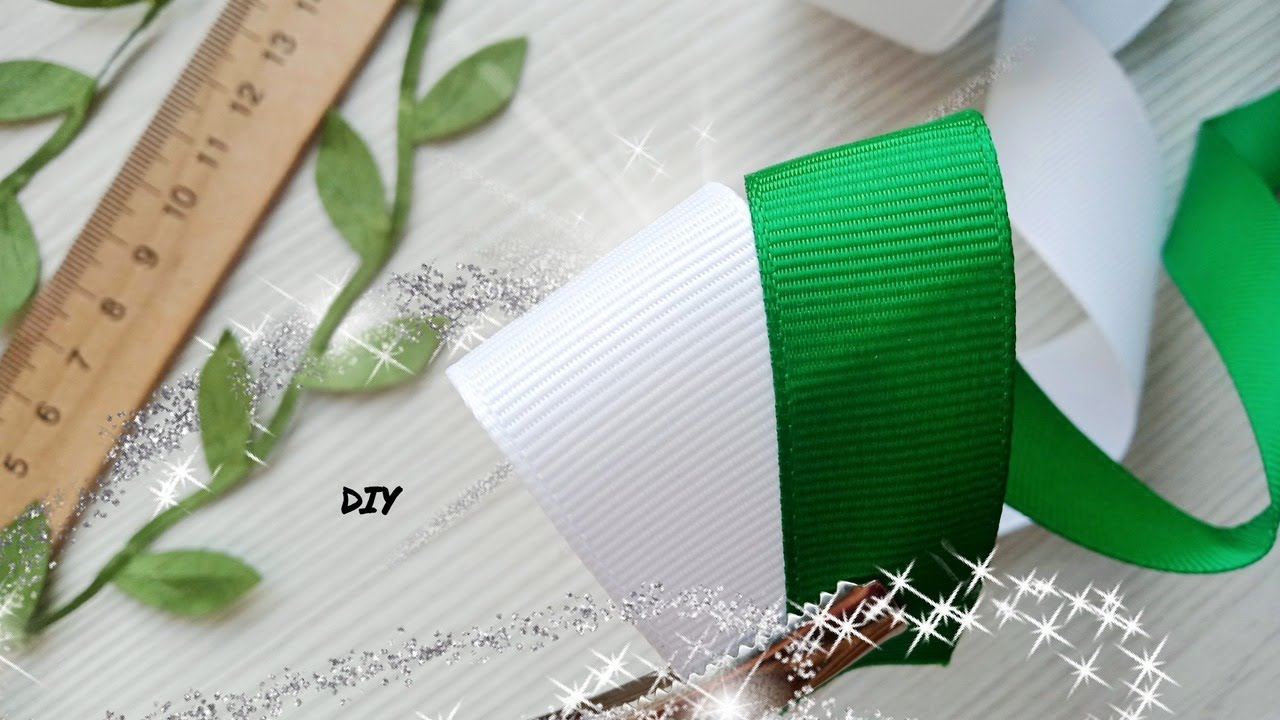 2 Ideas💓Hair Cute Bows Tutorial Bows with ribbon #ribbonbow - YouTube