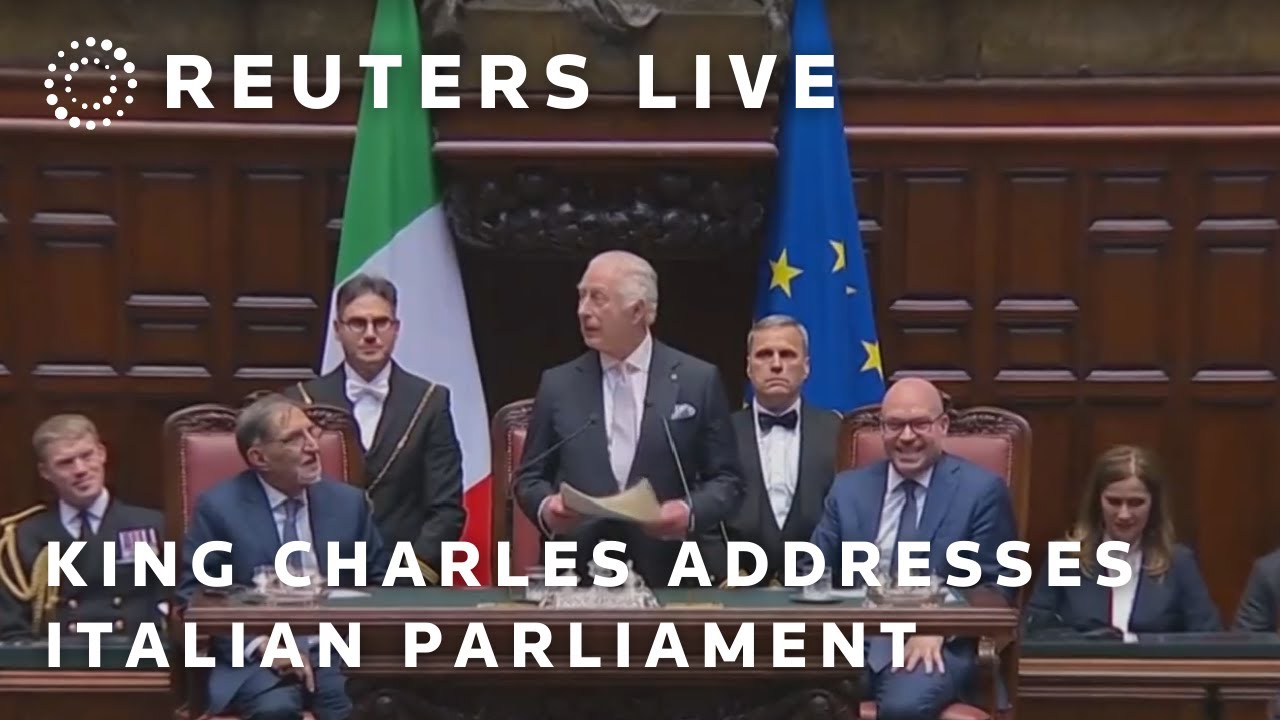 LIVE: King Charles addresses Italian parliament - YouTube