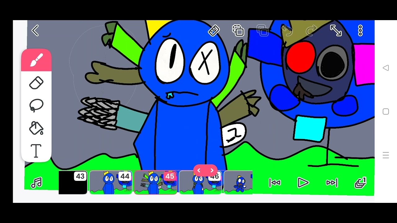 Rainbow Friends injected with dark colors Part 1 - YouTube