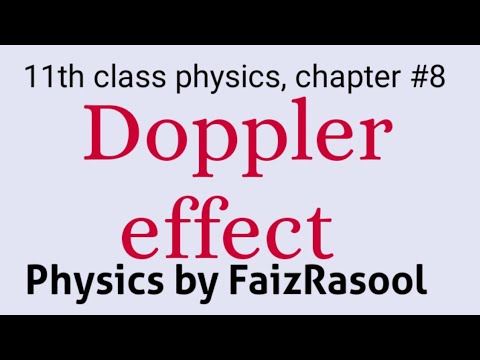 doppler effect||11th class physics||chapter#8 - YouTube