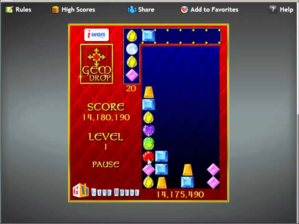 How to get big scores in Gem Drop - YouTube