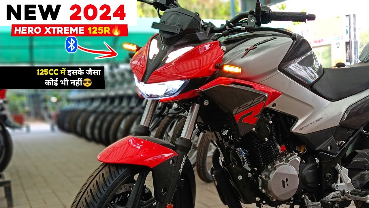 🥳 Newly Launch 2024 Model Hero Xtreme 125R Red Colour Detail Review🔥 ...