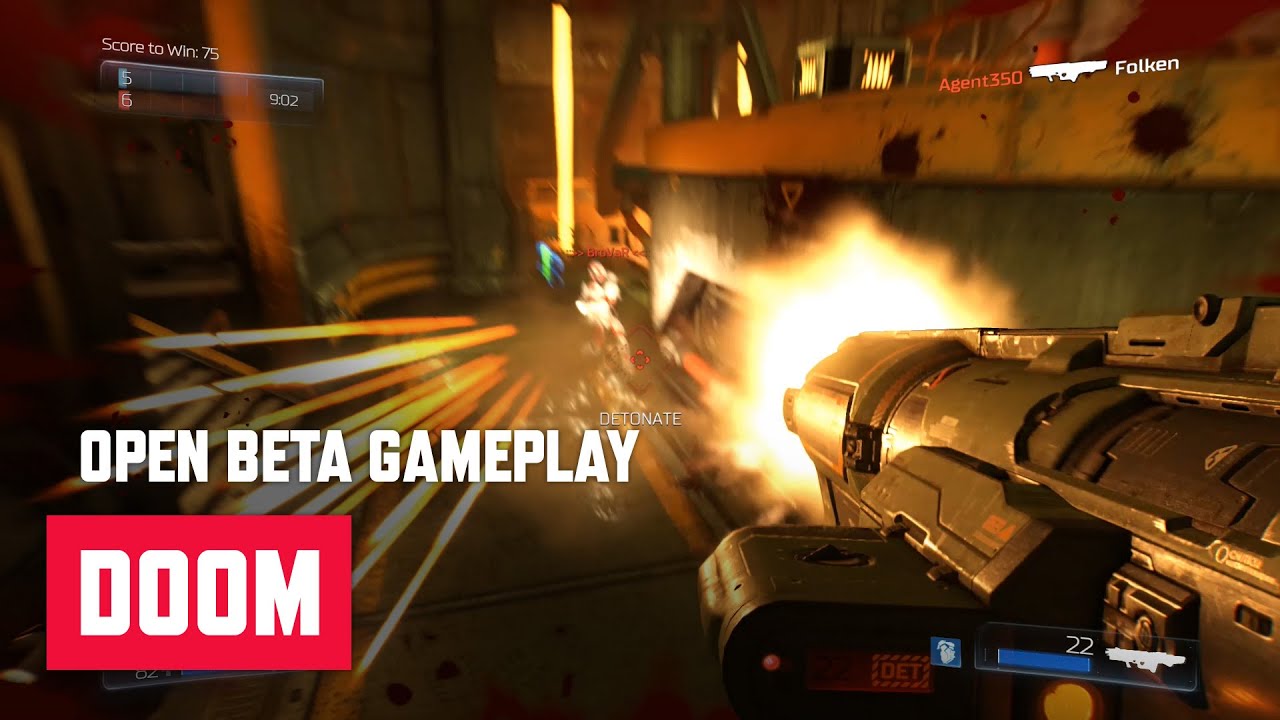 DOOM - Open Beta gameplay 1080P 60 FPS - YouTube