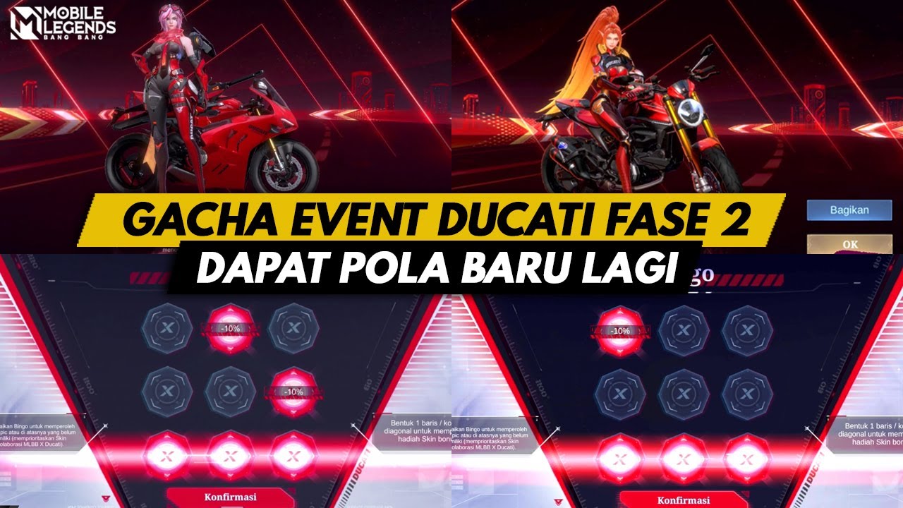 GACHA SKIN EVENT DUCATI FASE 2 SAMBIL NYARI POLA TERBARU - MOBILE ...