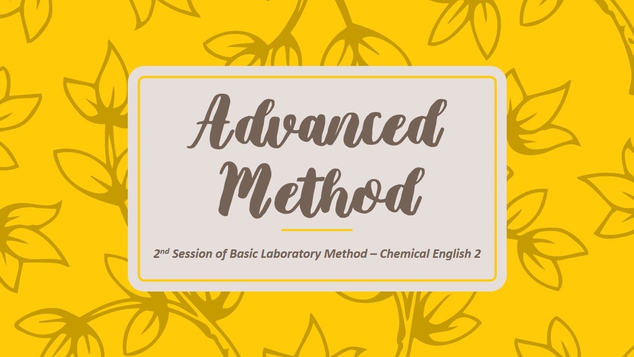 Advanced Method - YouTube