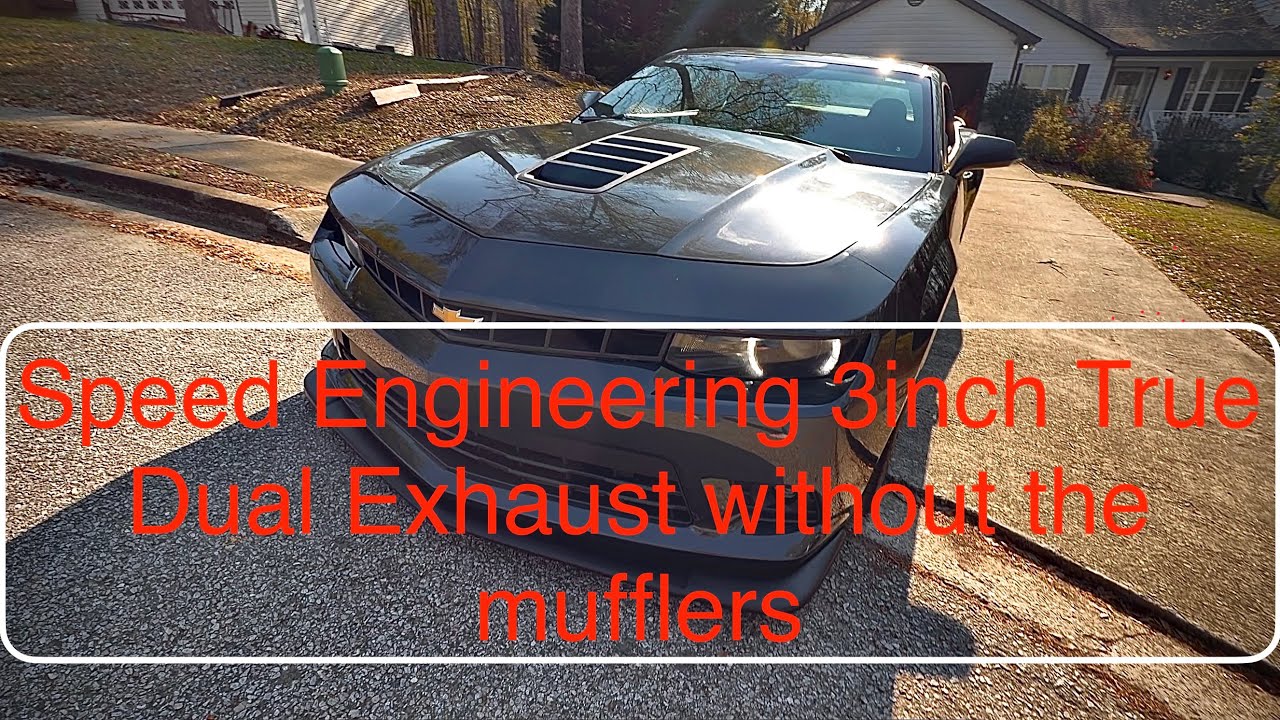 2014 SS Camaro BTR Stage 4 Speed Engineering True Dual 3” NO MUFFLERS ...