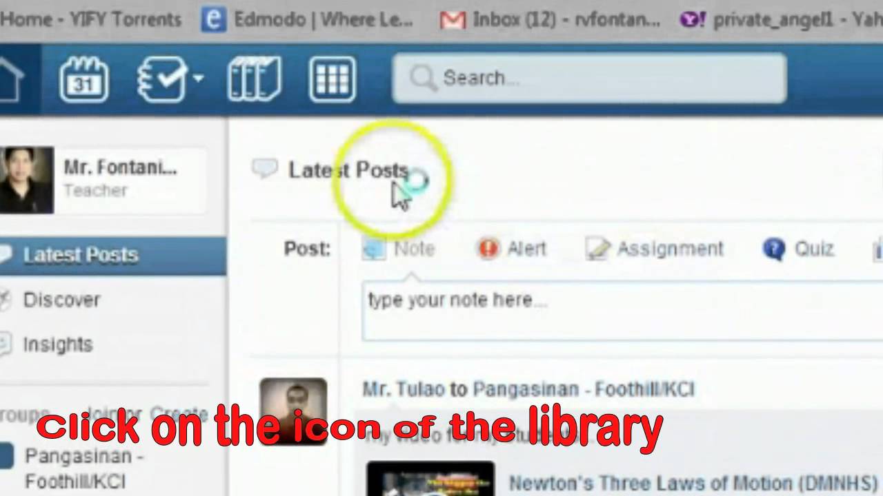 Adding Files on Edmodo Library - Final - YouTube