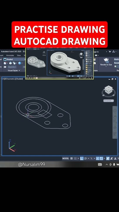 PRACTISE DRAWING | AutoCAD Drawing - YouTube