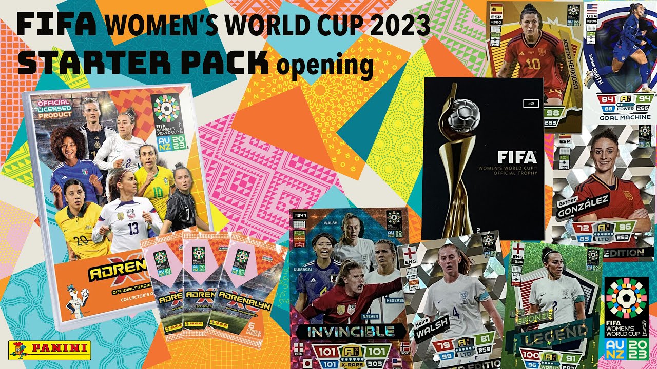 Panini FIFA WOMEN'S WORLD CUP 2023 Adrenalyn XL⎥Starter Pack opening ...