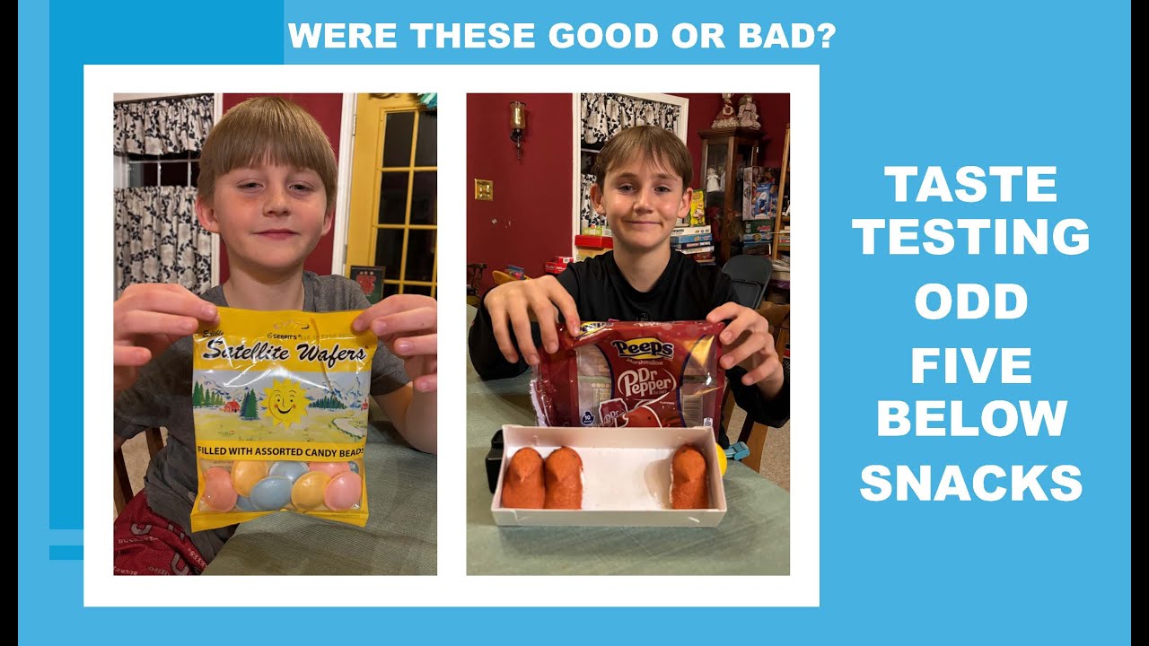 Taste Testing Odd Five Below Snacks - YouTube