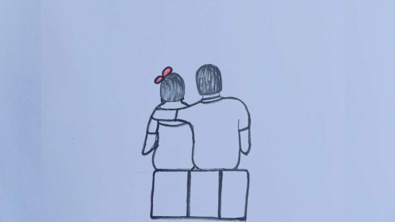 Best friends how to easy pencil drawing two best friends || love bird ...
