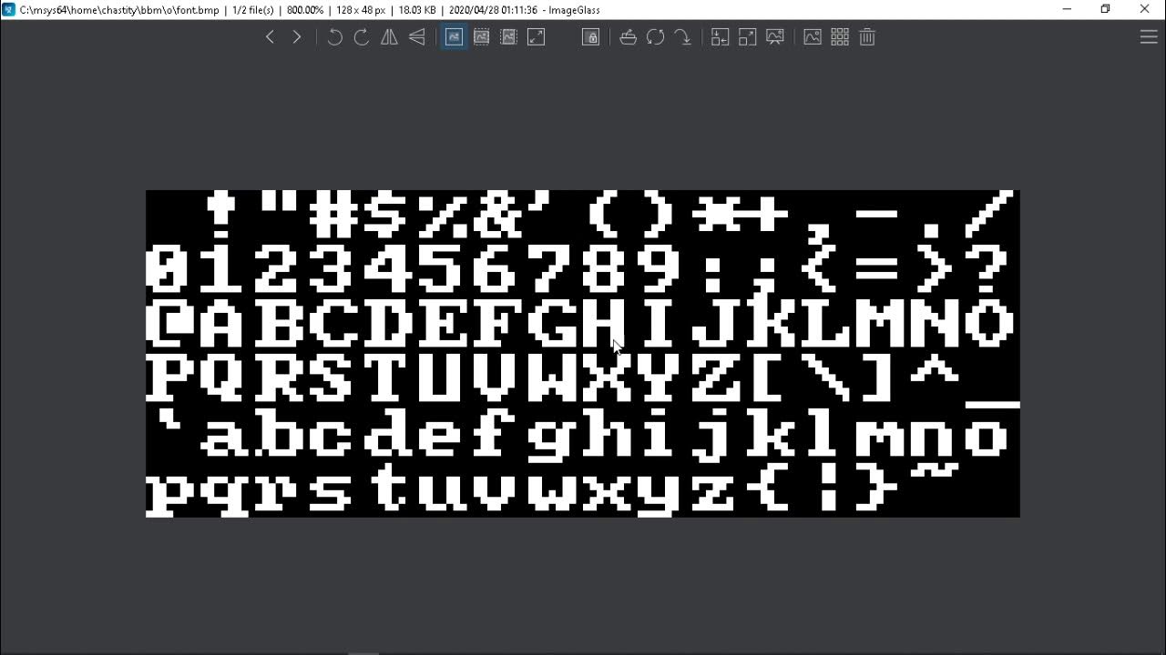 Bitmap Font Loading and Character Drawing - YouTube