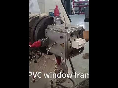 plastic pvc profile extrusion machines, - YouTube