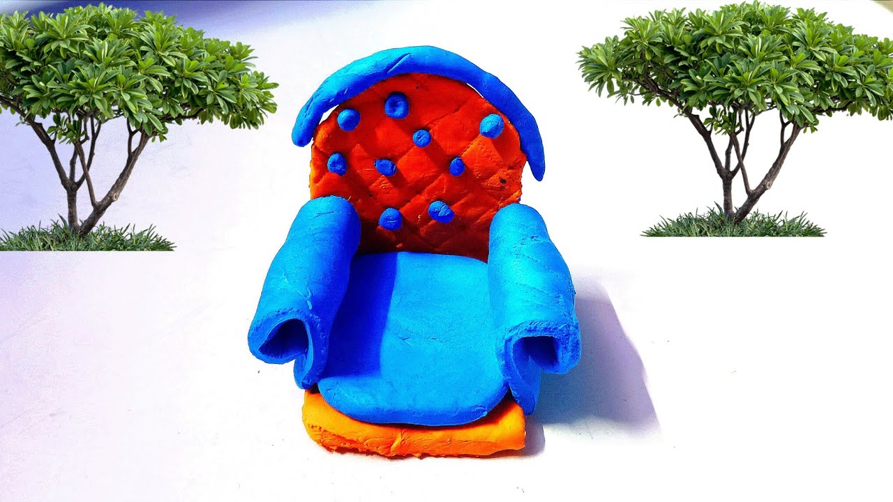 SOFA Chair | Polymer Clay tutorial | Full Desi ideas - YouTube