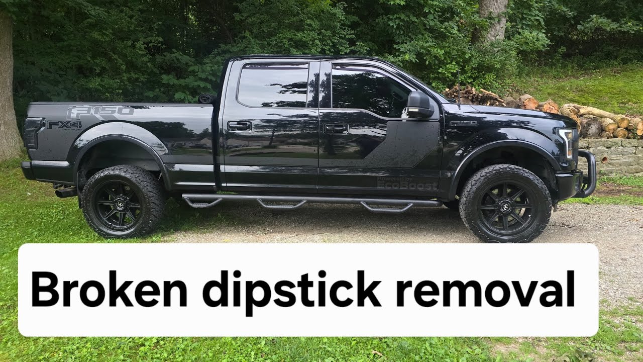 Removing a broken dipstick. - YouTube