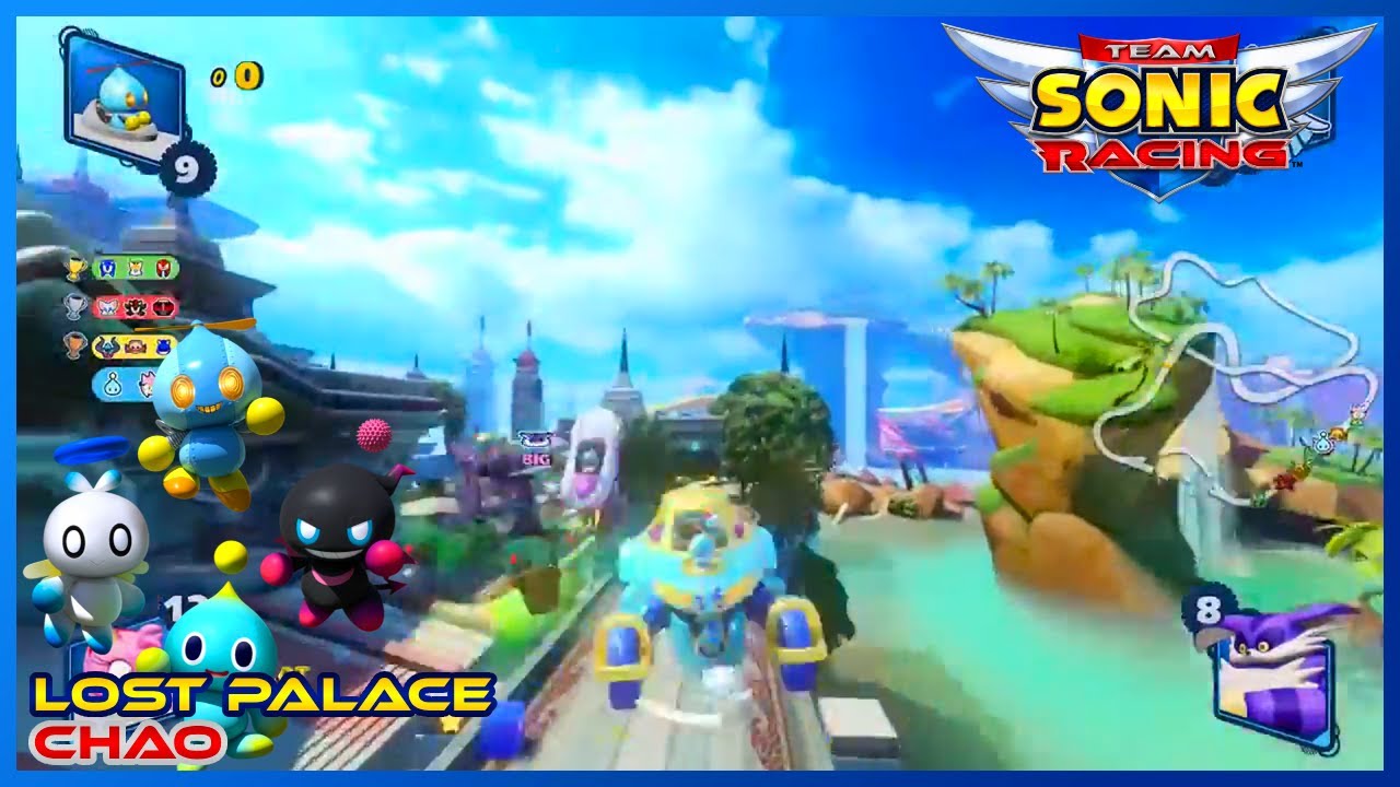 Team Sonic Racing - Team Race - Lost Palace - Chao - YouTube