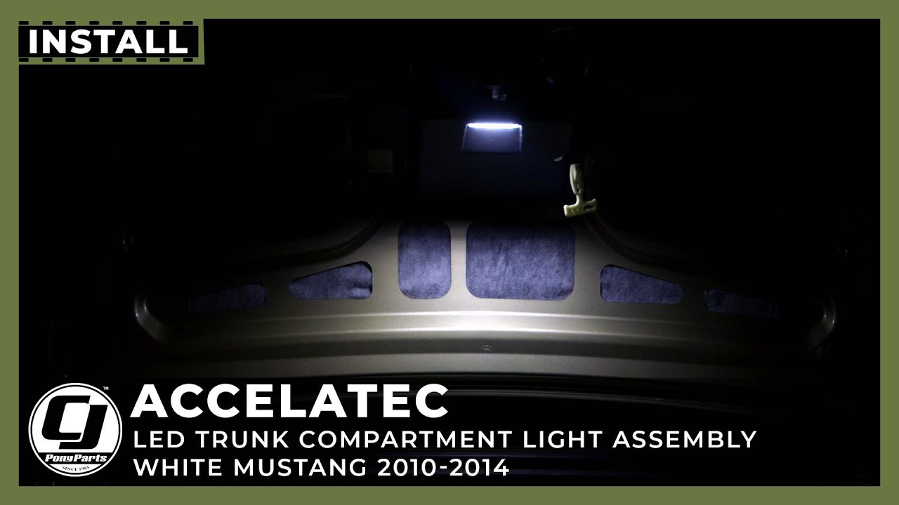 2005-2014 Mustang Install | ACCELATEC LED Trunk Light Assembly - YouTube
