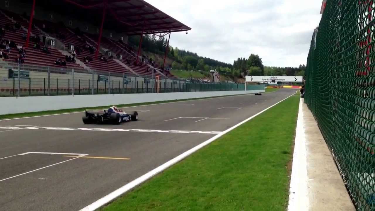 Spa 6hrs 2013 - Fia Historic F1's Fly by. Spa Francorchamps - YouTube